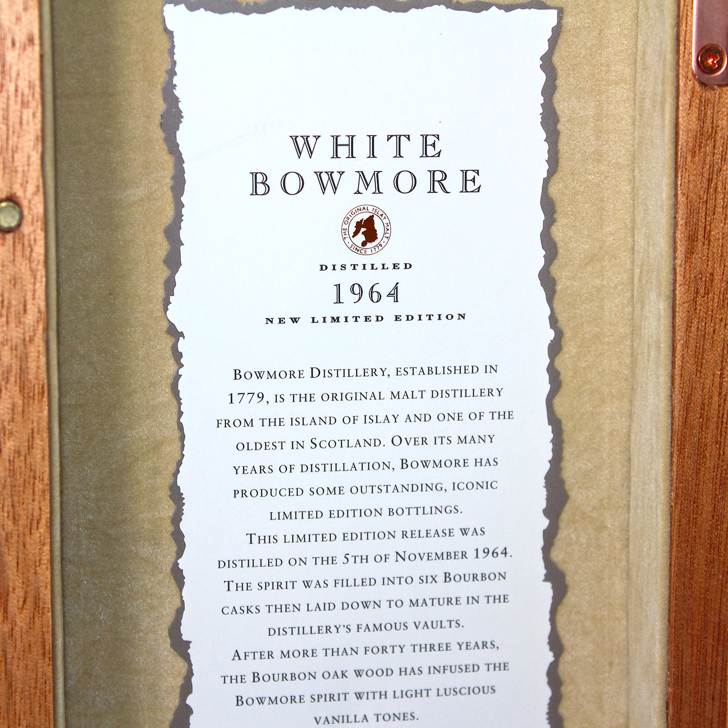 White Bowmore 1964 43 Years The Trilogy | Whisky-Ankauf