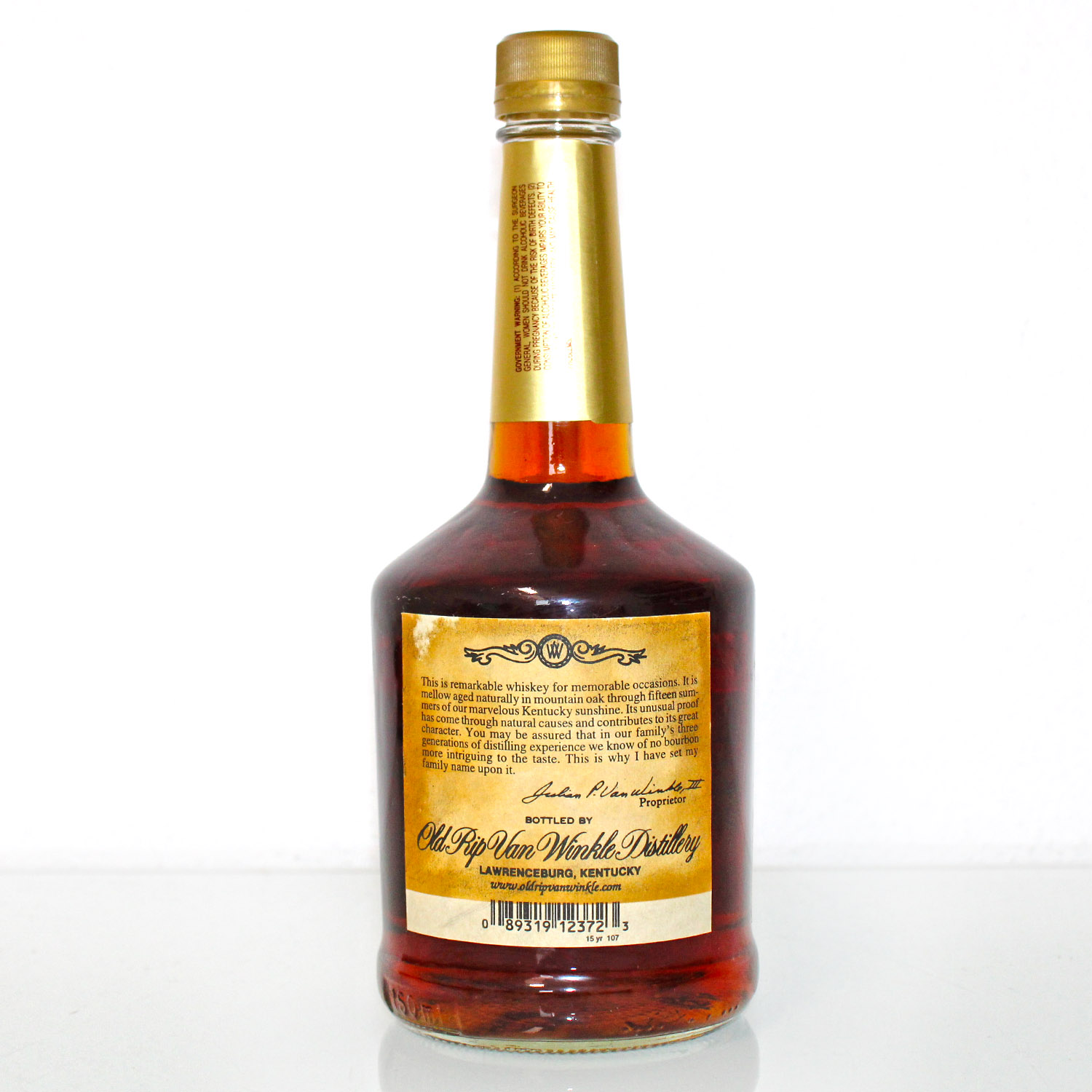 Old Rip Van Winkle 15 Year Old Handmade Bourbon | Ankauf