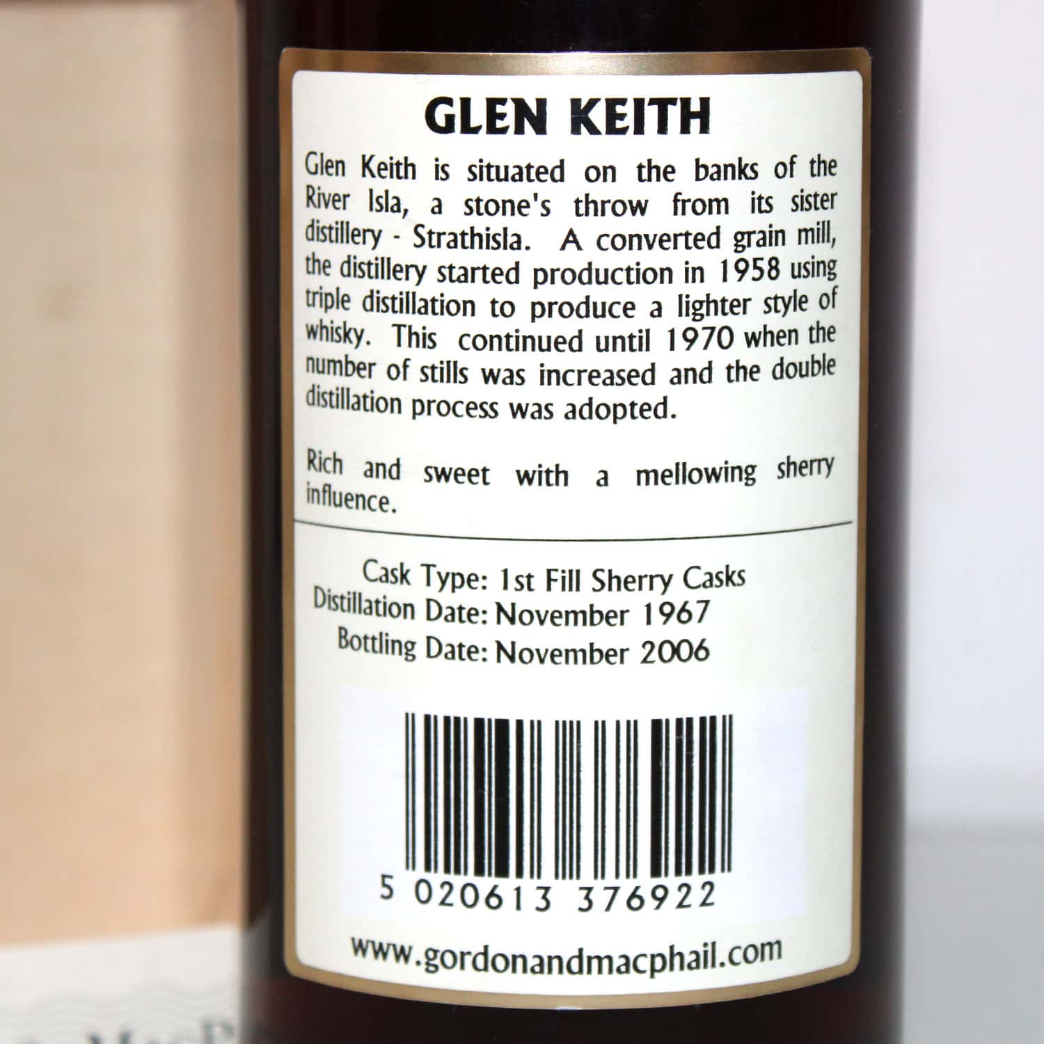 Glen Keith 1967 Connoisseurs Choice | Whisky-Ankauf